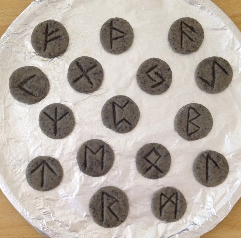 Edible Rune Divination: Black Sesame Shortbread Rune Cookies – benebell wen