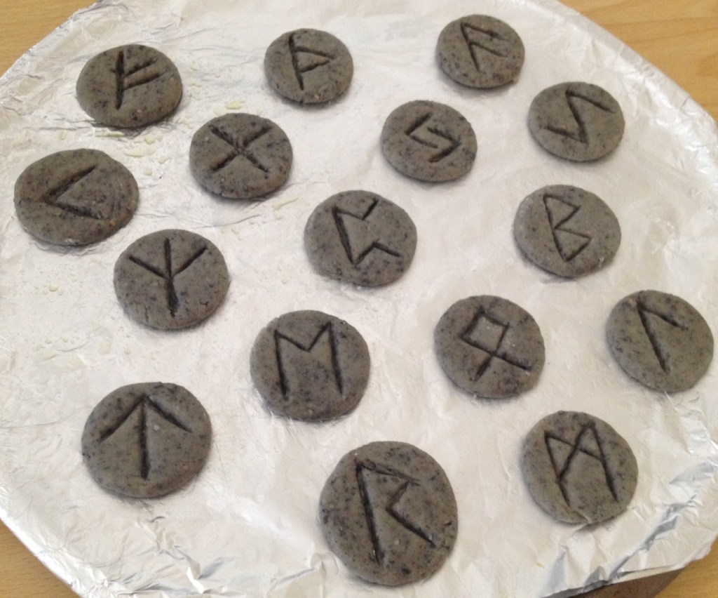 Edible Rune Divination: Black Sesame Shortbread Rune Cookies – benebell wen