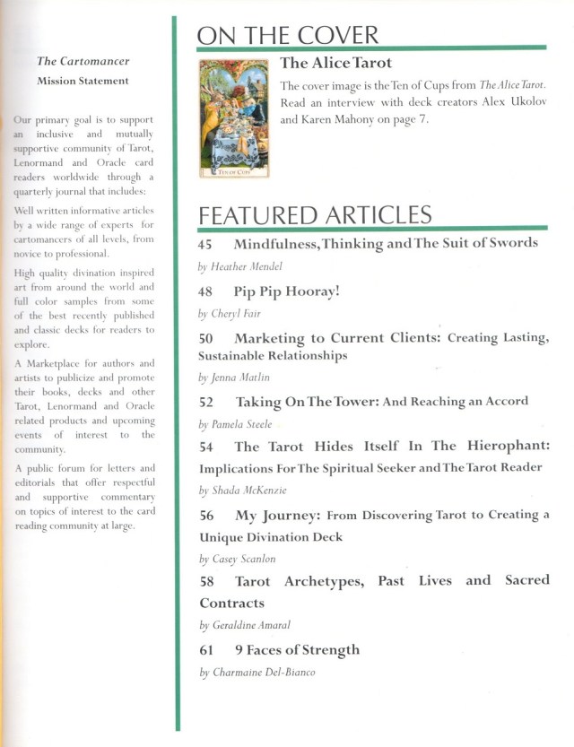 The Cartomancer Magazine: What we’ve all been waiting for. – benebell wen