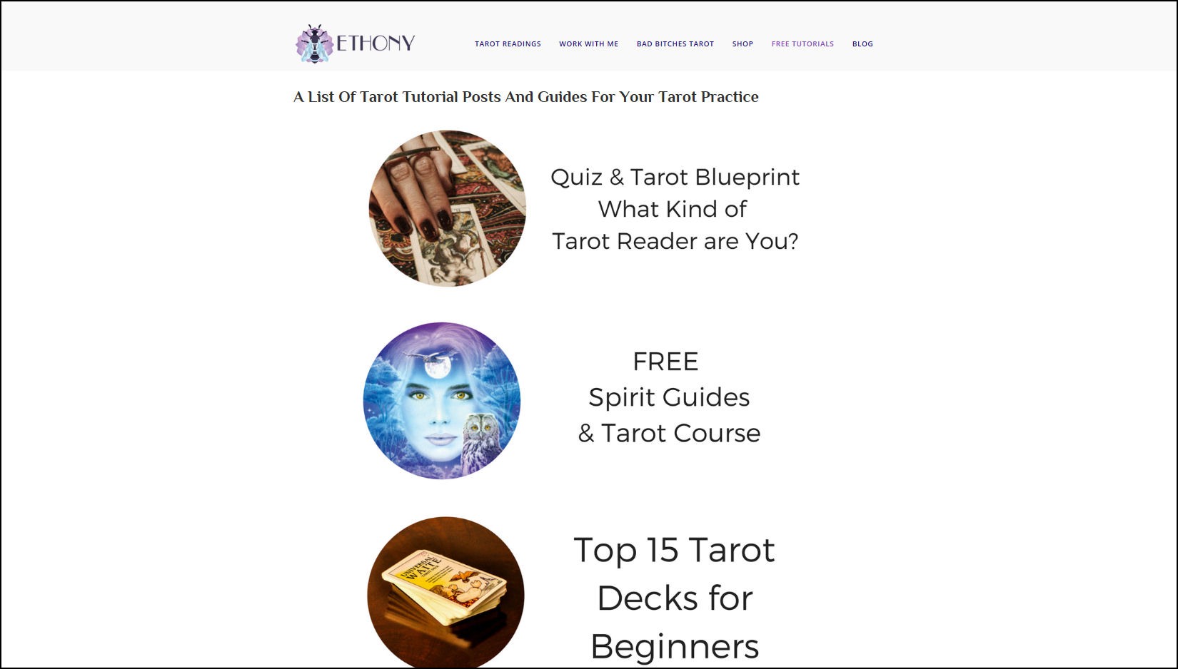5 Beginner Tarot Courses for Free – benebell wen