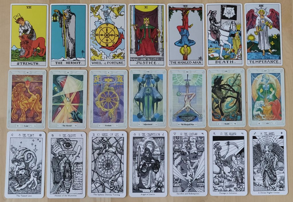 Rider-Waite-Smith (RWS) and Thoth Comparison with Spirit Keeper’s Tarot ...