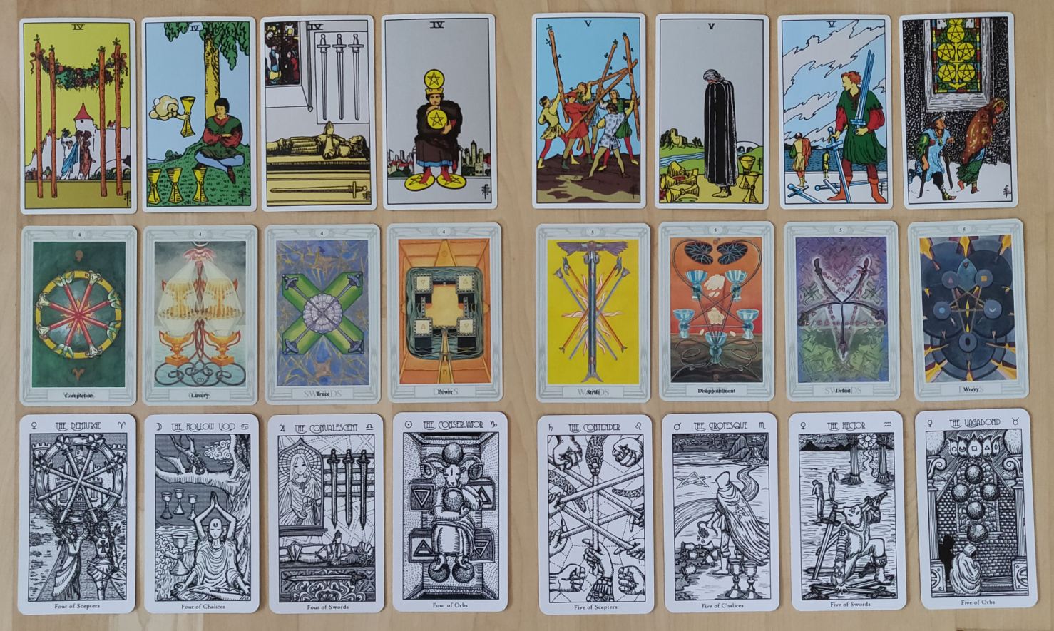 Rider-Waite-Smith (RWS) and Thoth Comparison with Spirit Keeper’s Tarot ...