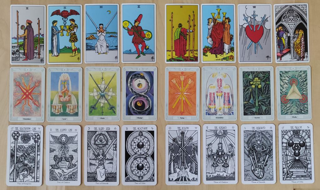 Rider-Waite-Smith (RWS) and Thoth Comparison with Spirit Keeper’s Tarot ...