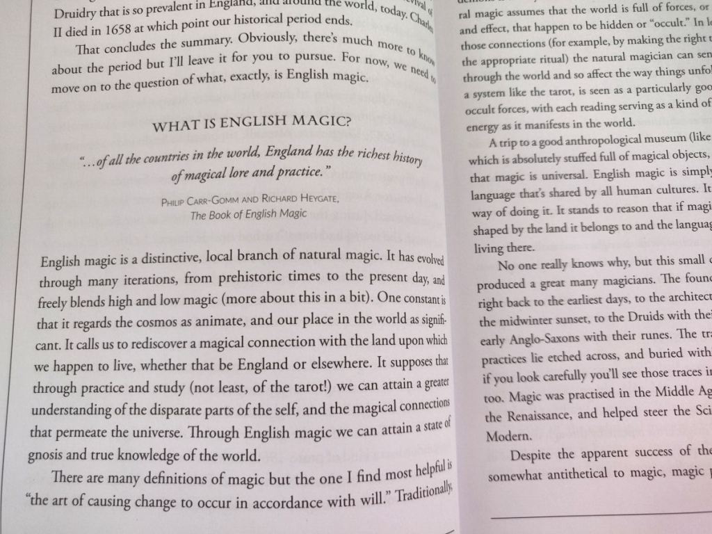 English Magic Tarot (Weiser Books) – benebell wen