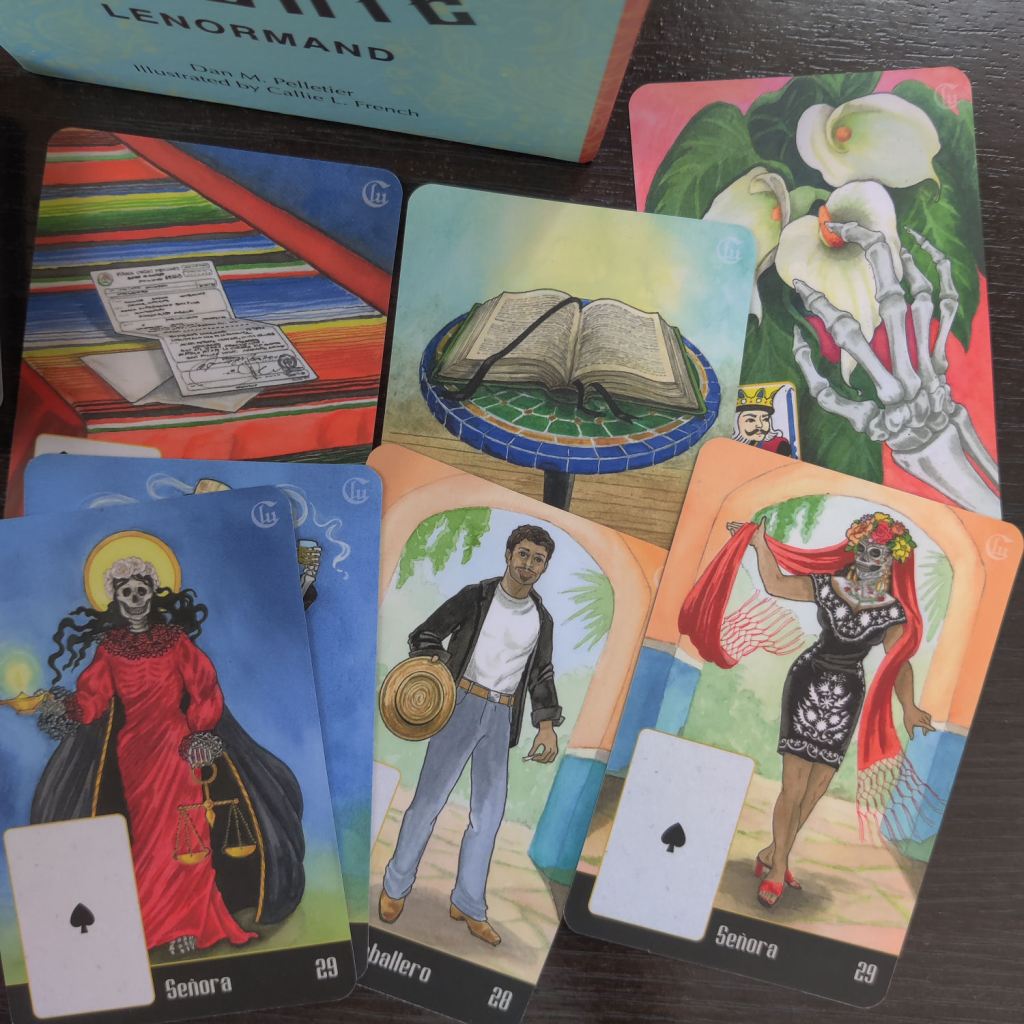 La Santa Muerte Lenormand by Dan M. Pelletier and Illustrated by Callie L. French – benebell wen