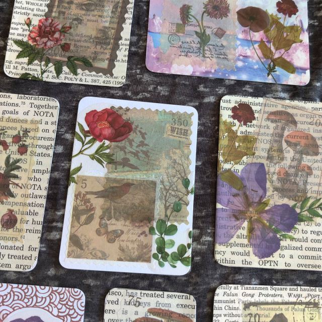 Art Project: Scrapbook Collage Cards – benebell wen