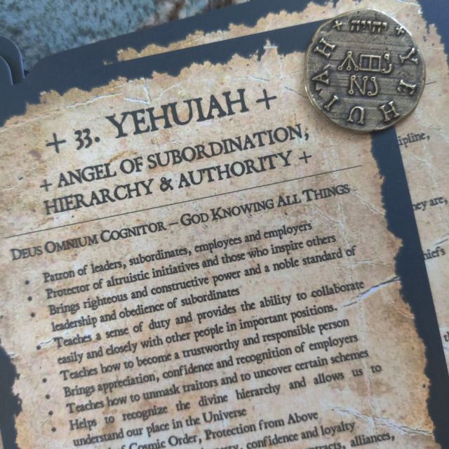 Frater Setnakh’s 72 Angels Talisman Coins and Cards – benebell wen
