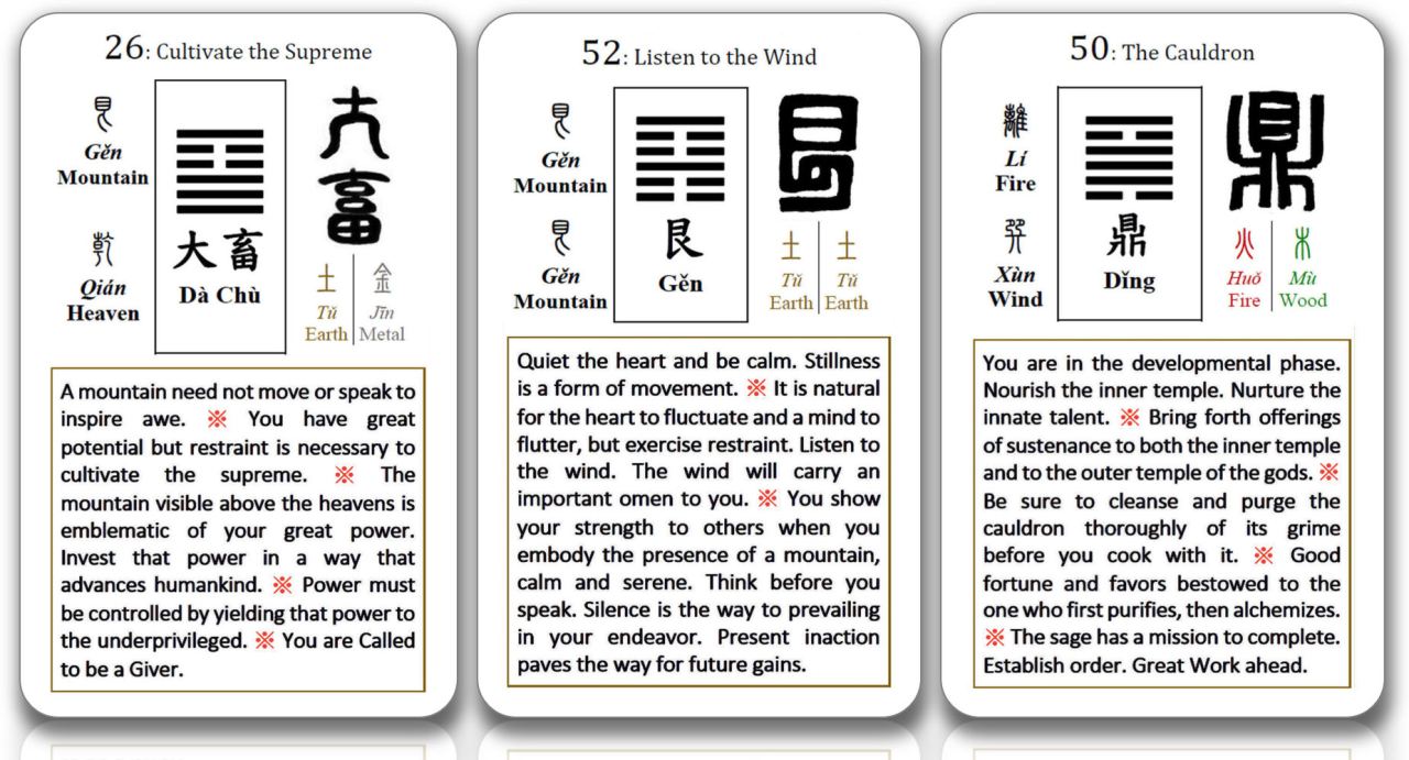 I Ching Oracle Cards (Free Printables) – benebell wen