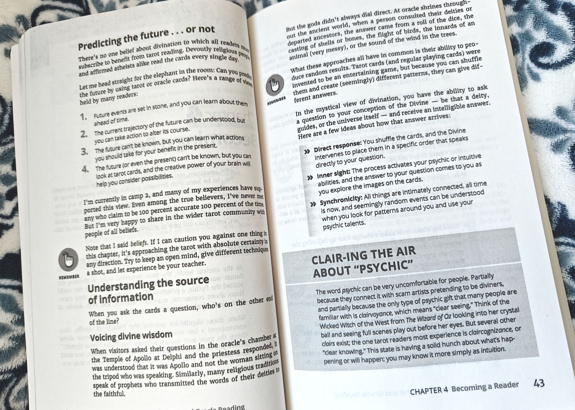 “Tarot and Oracle Card Reading” from the For Dummies Learning Series ...